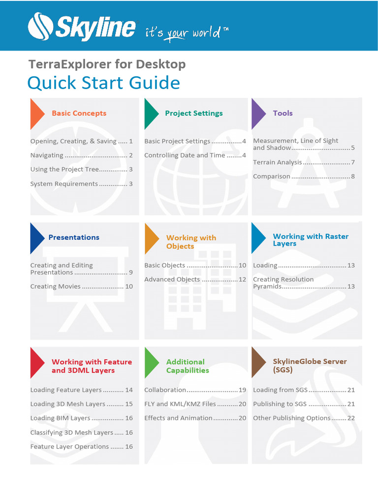 Guide TerraExplorer | PDF | 3 D Computer Graphics | Computing