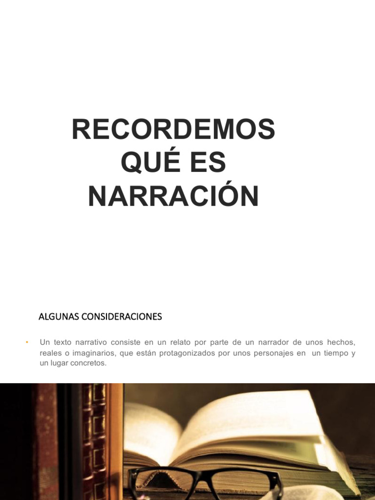 Estructura y elementos de la narración | PDF | Narración