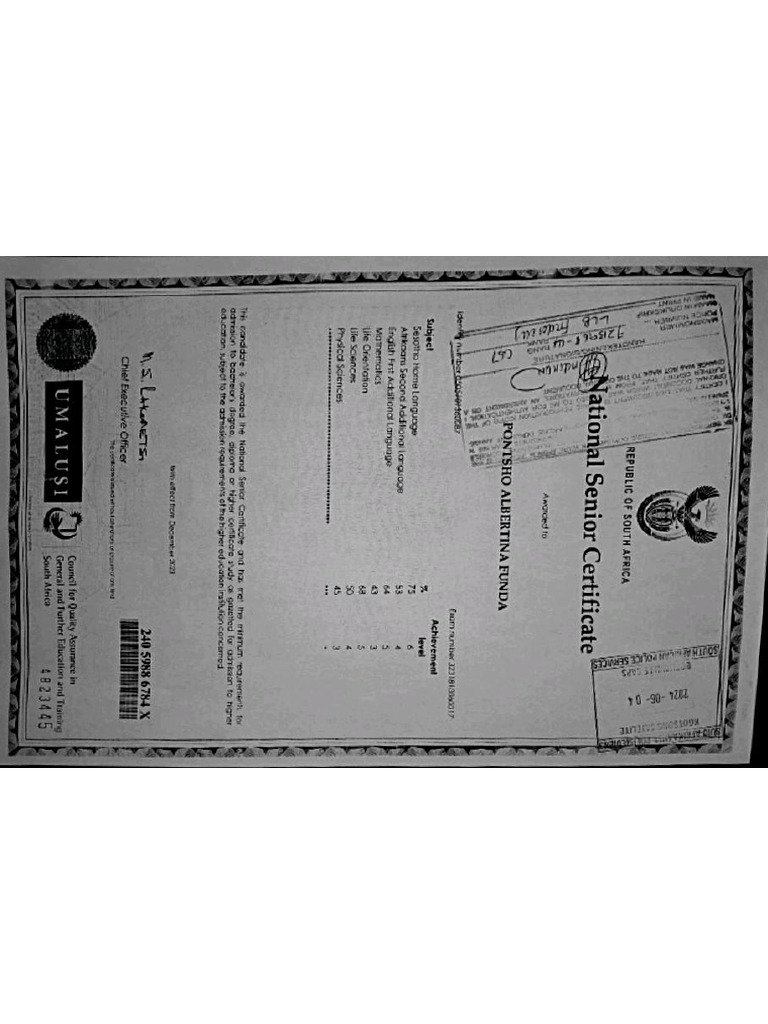Umalusi | PDF