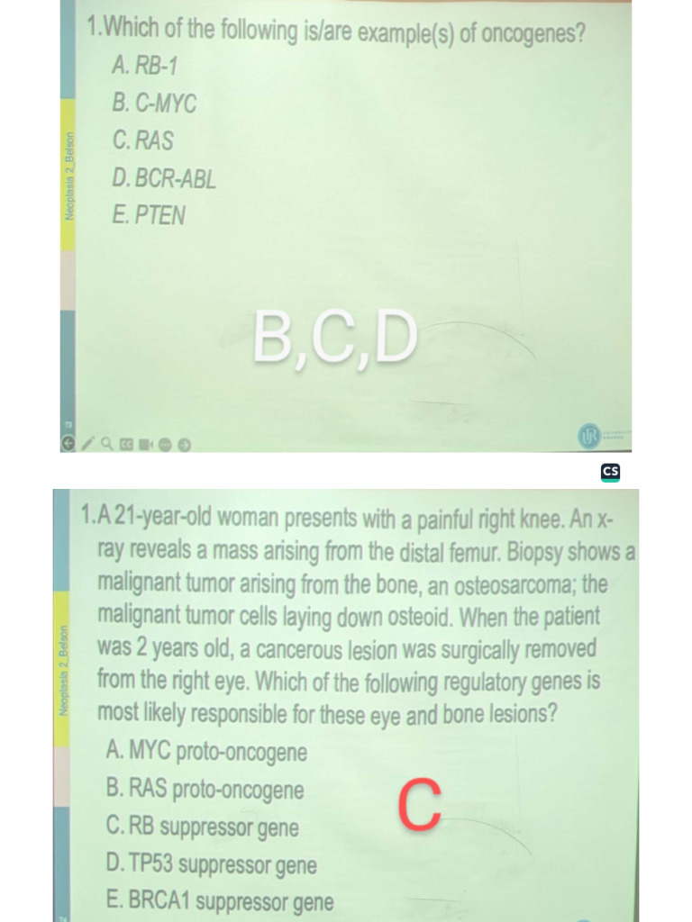 Neoplasia Part2 Quiz (1) | PDF