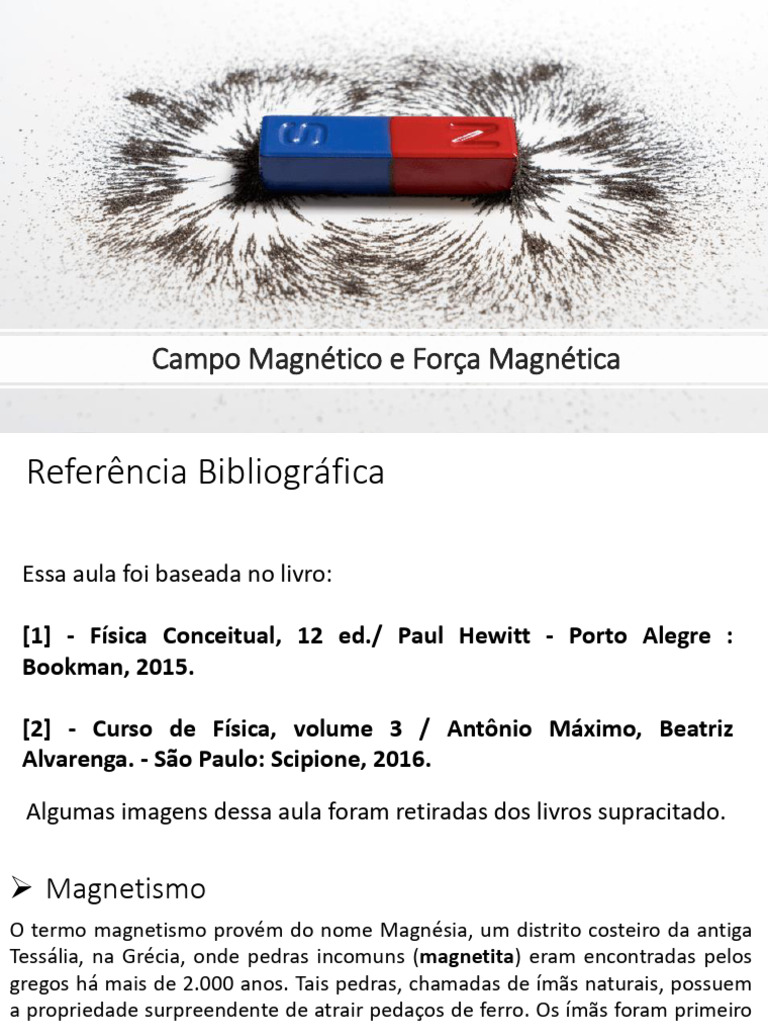 Aula 13 - Campo Magntico e Fora Magntica | PDF | Magnetismo | Ímã