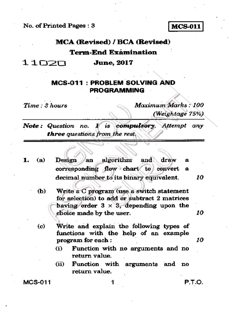 - MCS-011 J17 Compressed | PDF | Function (Mathematics) | String ... - MCS-011 J17 Compressed | PDF | Function (Mathematics) | String ...