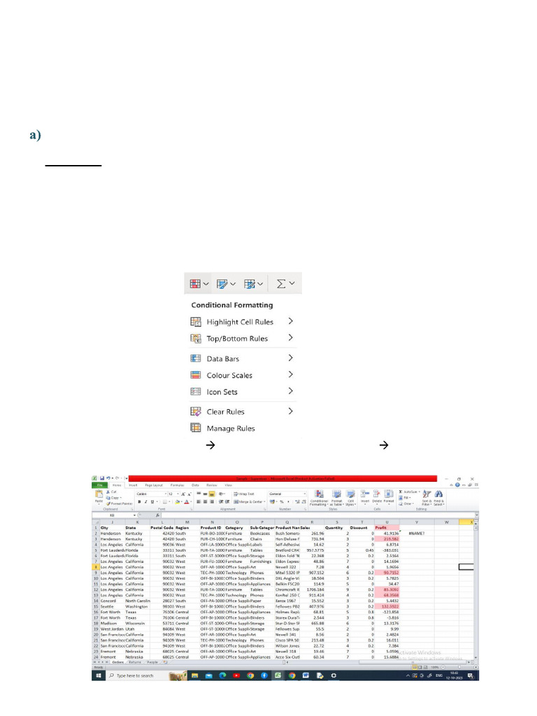 DA Manual- Part A | PDF | Database Index | Microsoft Excel