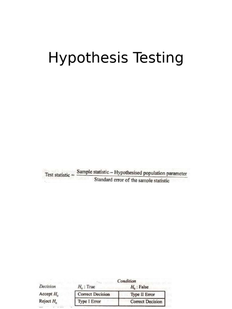 Hypothesis Testing | PDF