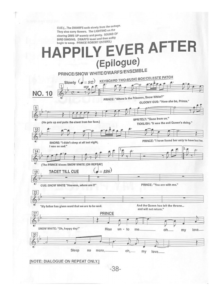 Snow White Happily Ever After Sheet Music | PDF