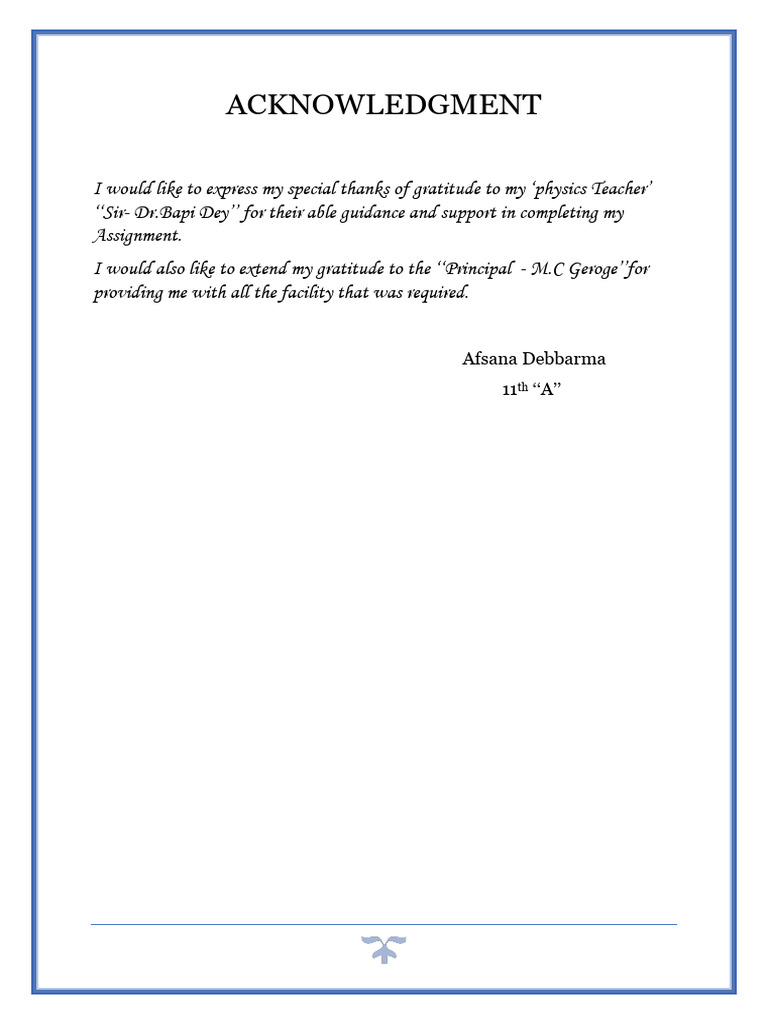 ACKNOWLEDGMENT | PDF