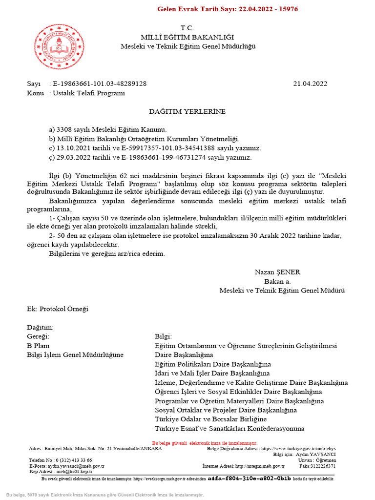 Ustalik_Telafi_Programi | PDF