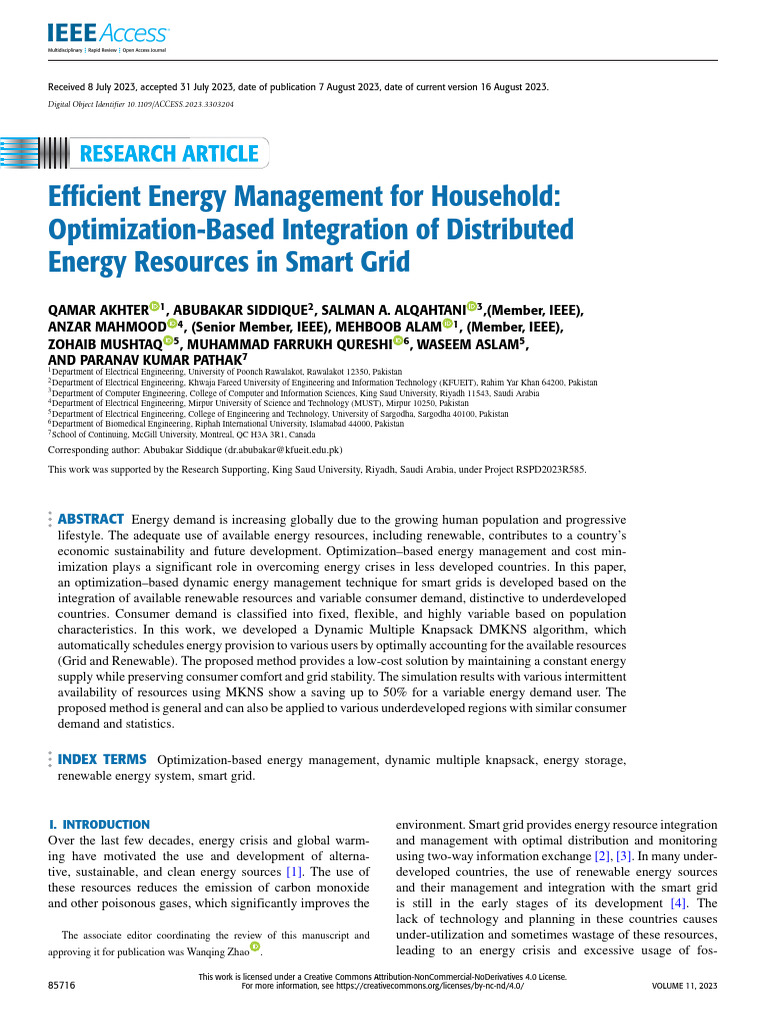 Efficient Energy Management For Household Optimization-Based ...