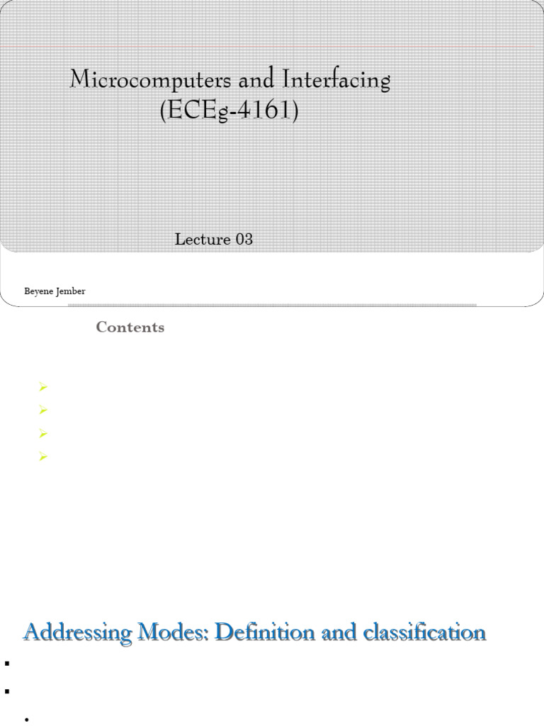 CH-03 8086-Addressing Modes | PDF | Assembly Language | Computer ...
