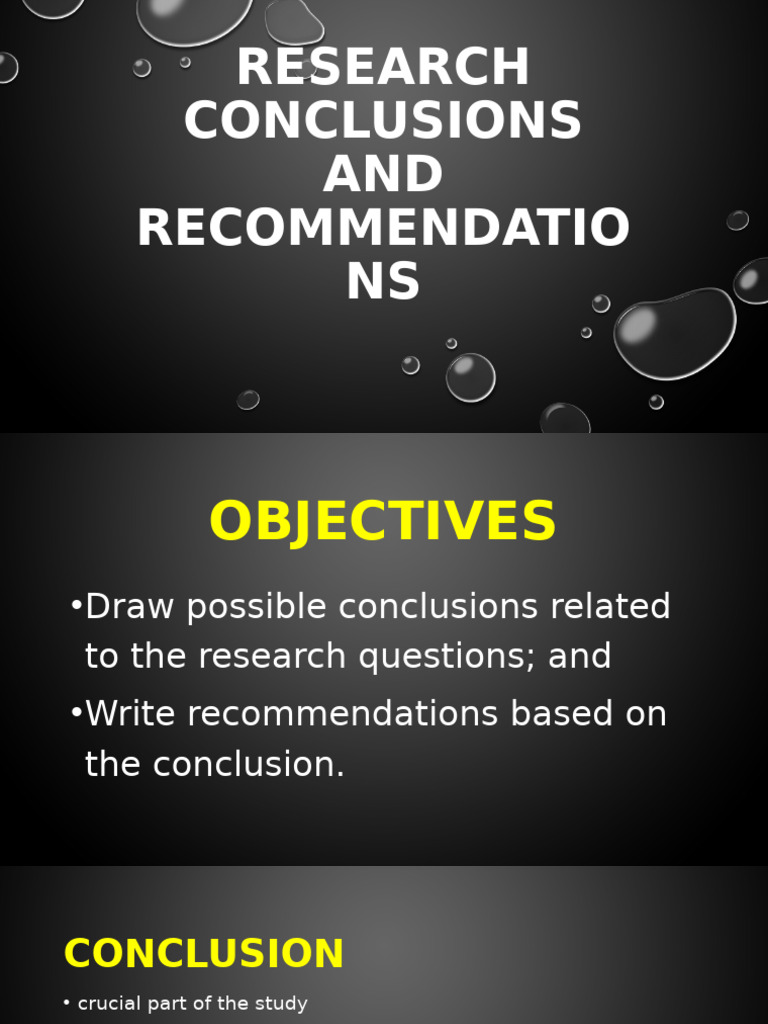 Research Conclusions and Recommendations | PDF | Leadership | Theory