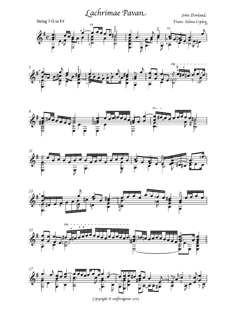 Lachrimae Pavan | PDF