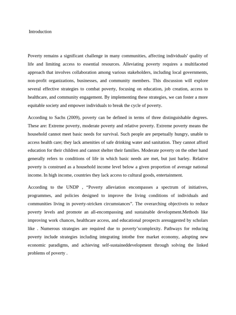 Nass assignment | PDF | Poverty | Poverty & Homelessness