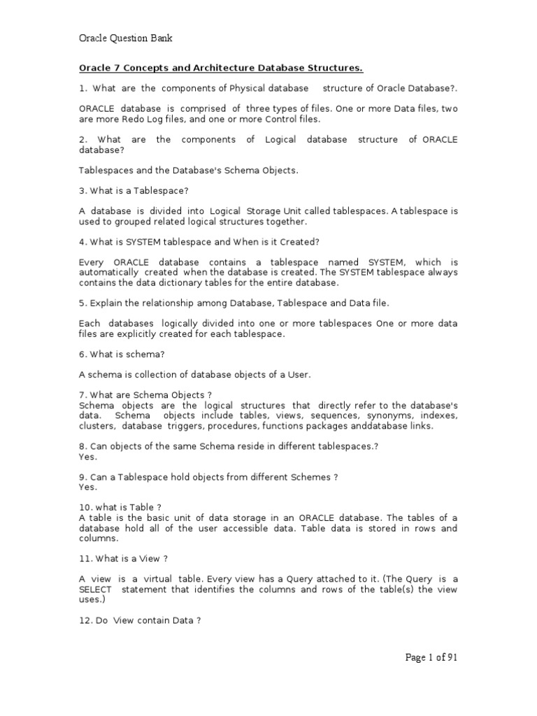 Aarsh RDBMS Oracle Basic Concept | PDF | Relational Database | Oracle ...