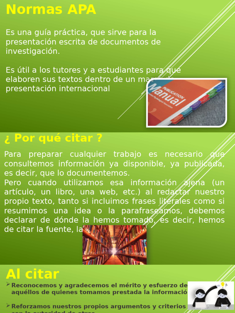 Normas APA para Citas y Referencias | PDF | Citación | Comunicación humana