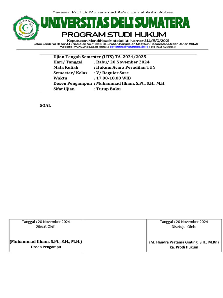 Hukum Acara Peradilan TUN | PDF