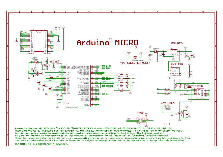 Arduino Micro Schematic | PDF