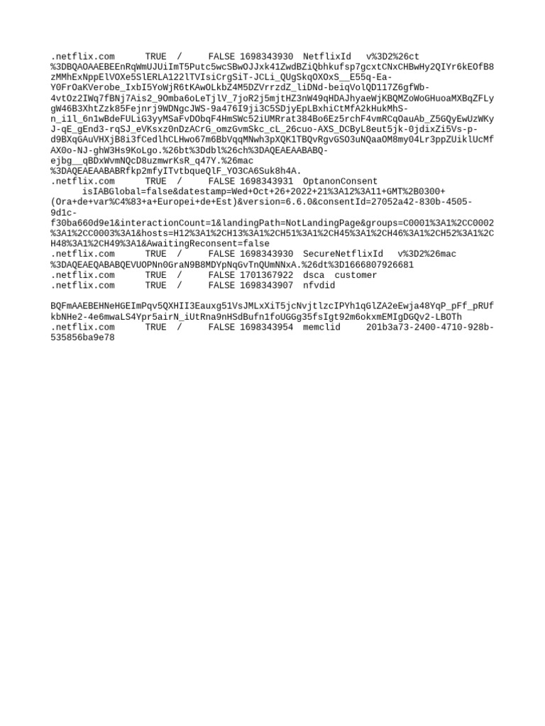 Netflix User Consent and Tracking Data | PDF