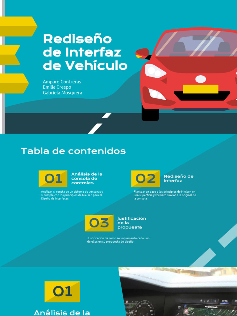 Rediseño de Interfaz Vehicular SEO | PDF | Interfaces gráficas de usuario