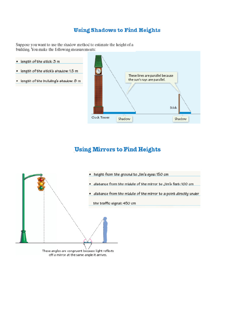 Similar Triangles Real World Props | PDF | Length