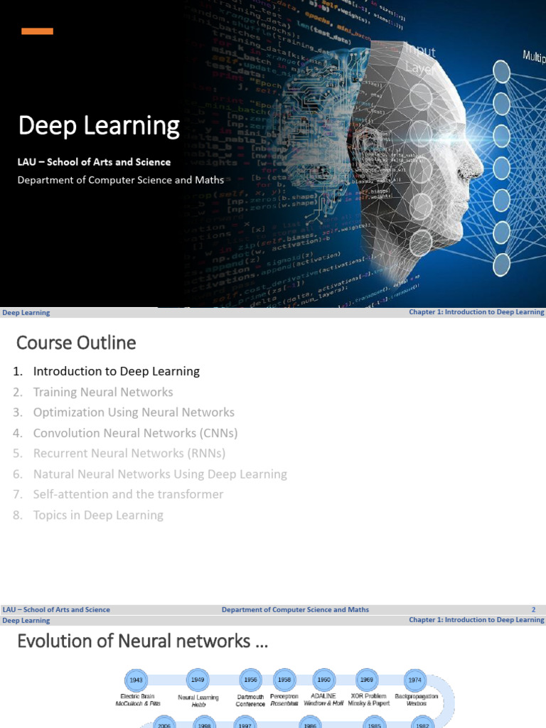 Intro Deep Learning Week 1 | PDF | Artificial Neural Network | Deep Learning