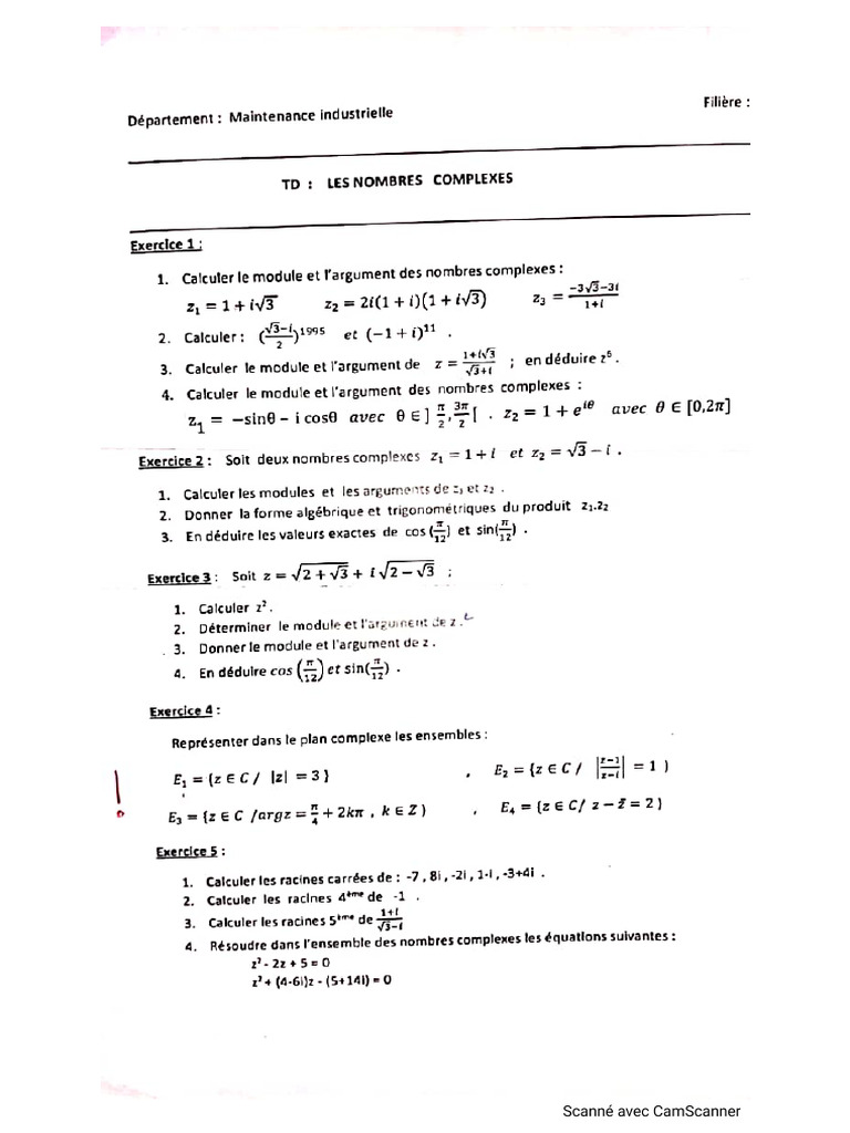 Serie Complexe | PDF