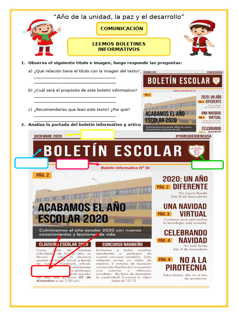Ficha-Mierc-Com-Llemos Boletines Informativos-Jezabel Camargo Único Contacto-978387435 | PDF ...