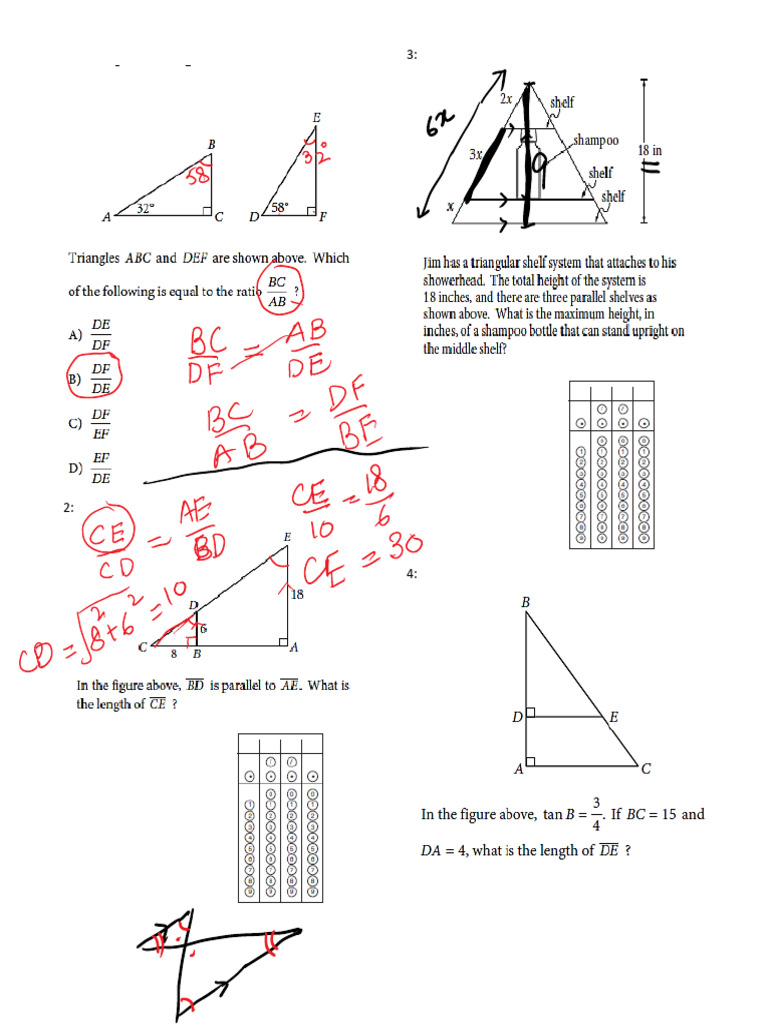 Similar Triangles | PDF