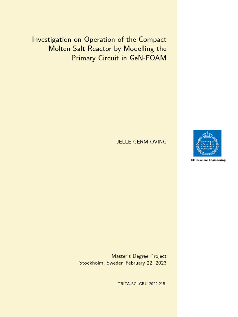 cmsr seaborg desing | PDF | Turbulence | Nuclear Fission