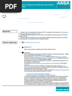 Régimen Simplificado de IIBB ARBA | PDF | Impuestos