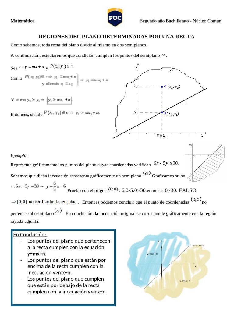 Regiones en El Plano MODIFICADO | PDF | Línea (geometría) | Geometría