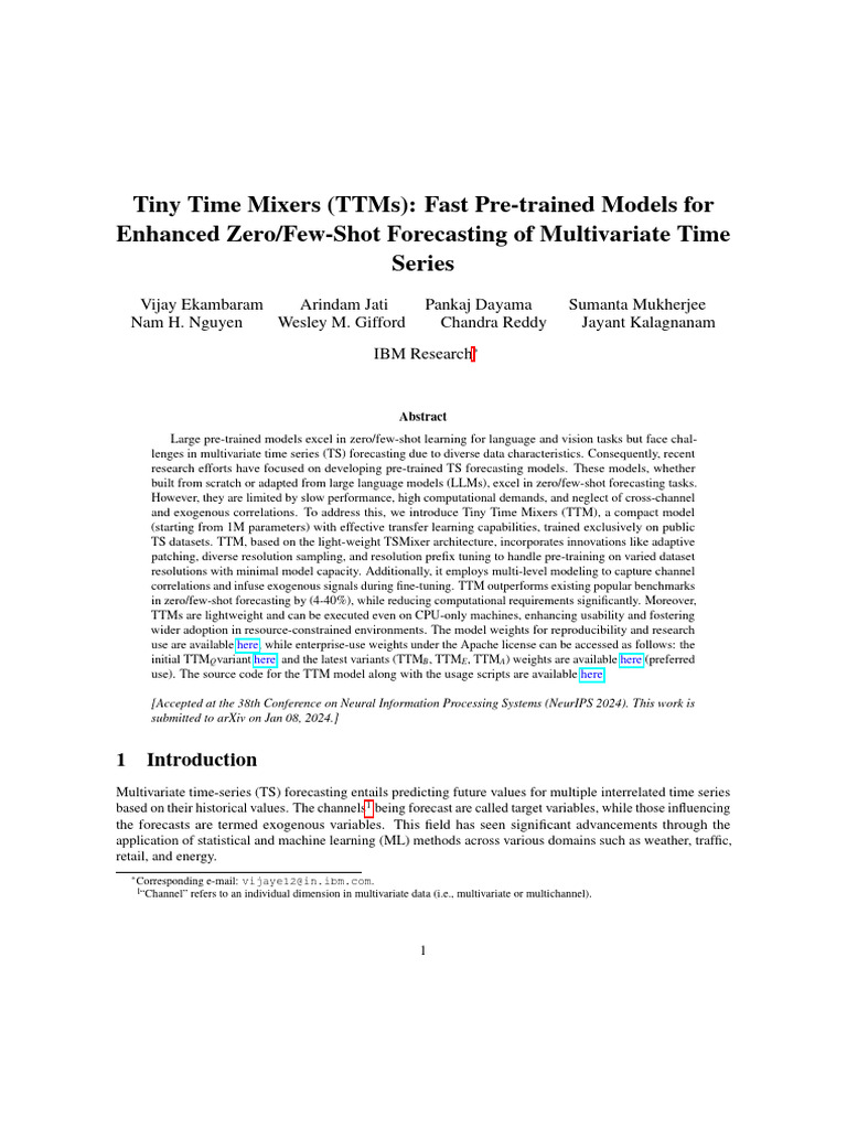 TTM research paper | PDF