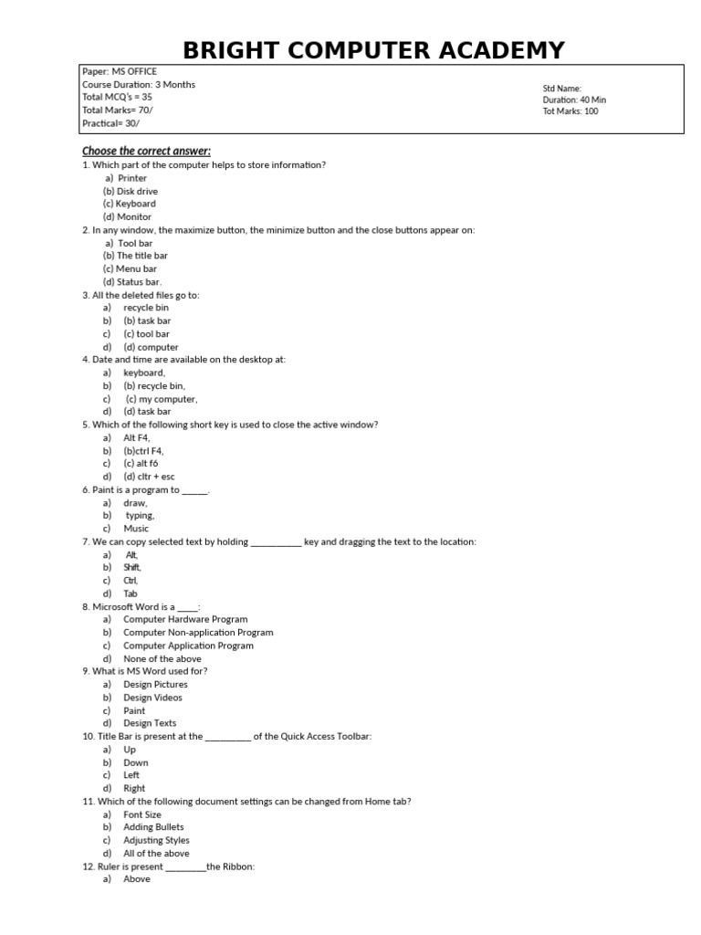 ms office paper | PDF | Spreadsheet | Window (Computing)