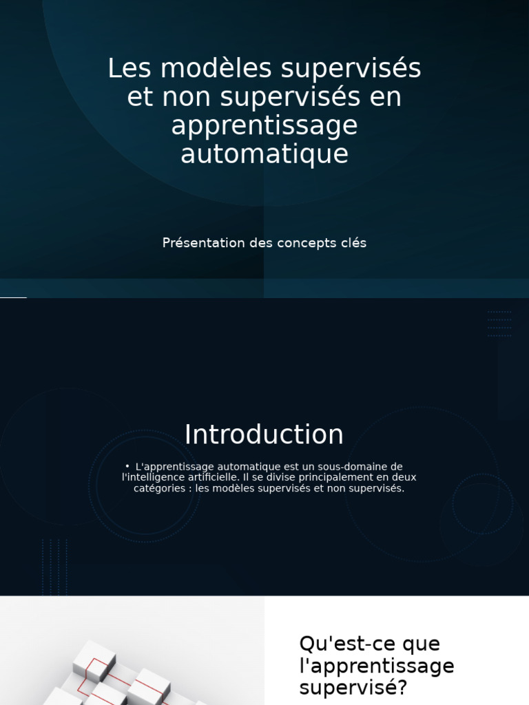 Les Modèles Supervisés Et Non Supervisés en Apprentissage | PDF