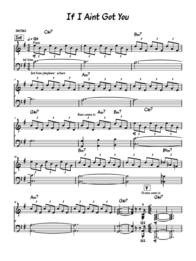 If I Aint Got You Alicia Keys If I Aint Got You CORR | PDF | Musical Compositions | Elements Of ...