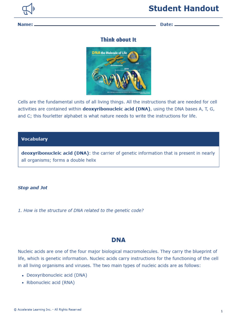 Stemscopedia Dna | PDF | Rna | Dna