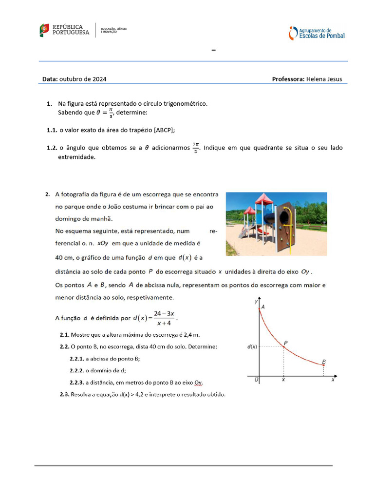 Ficha Formativa - 1 | PDF