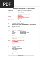 SAMPLE MT103 (IBCP) Via SWIFT PDF | PDF | Business | Finance & Money ...