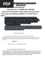 Awon Asiri Oruko Oluwa Ati Iwulo Re PDF Bible | PDF