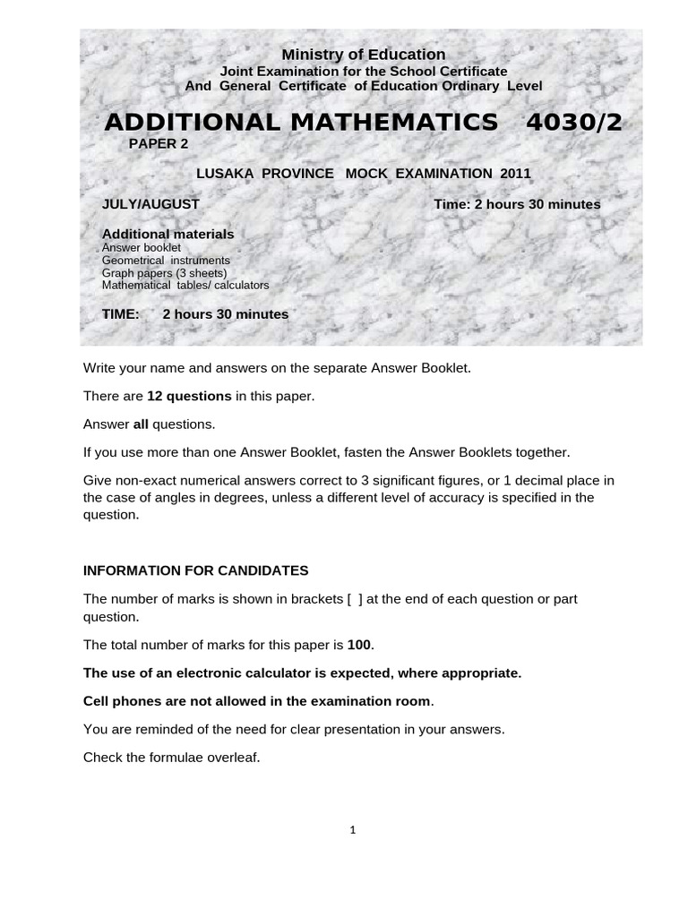 ADMATHS P2 | PDF | Quadratic Equation | Mathematics