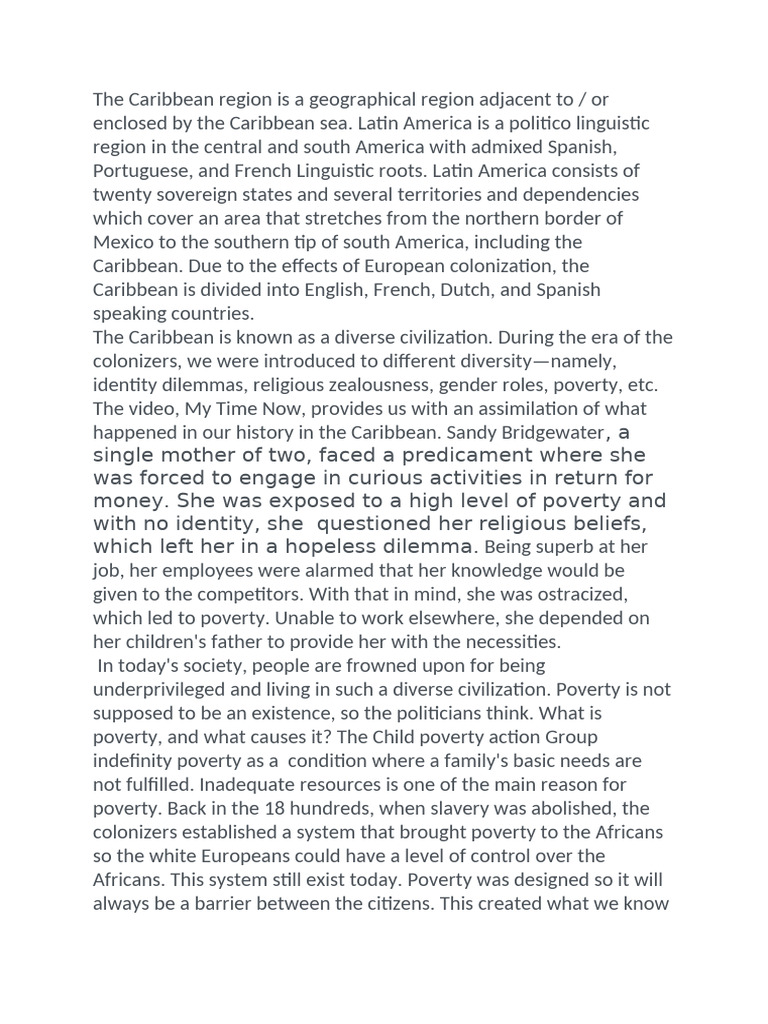 The Caribbean is known as a diverse civilization | PDF