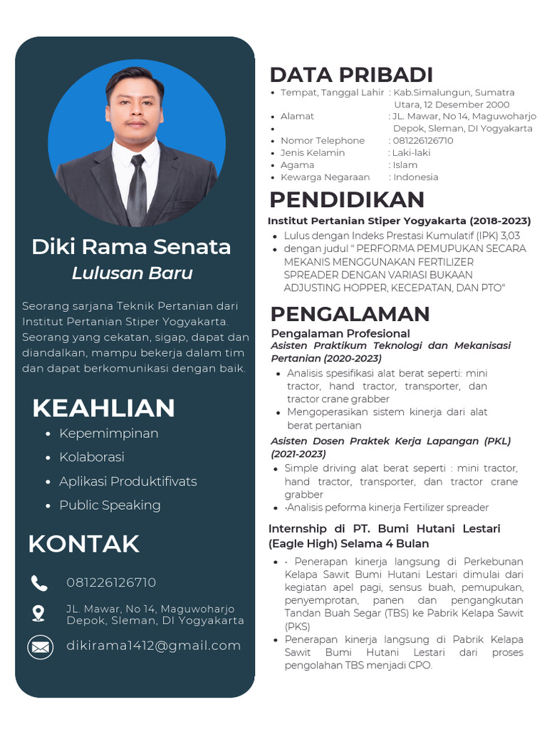 CV Diki Rama Senata | PDF