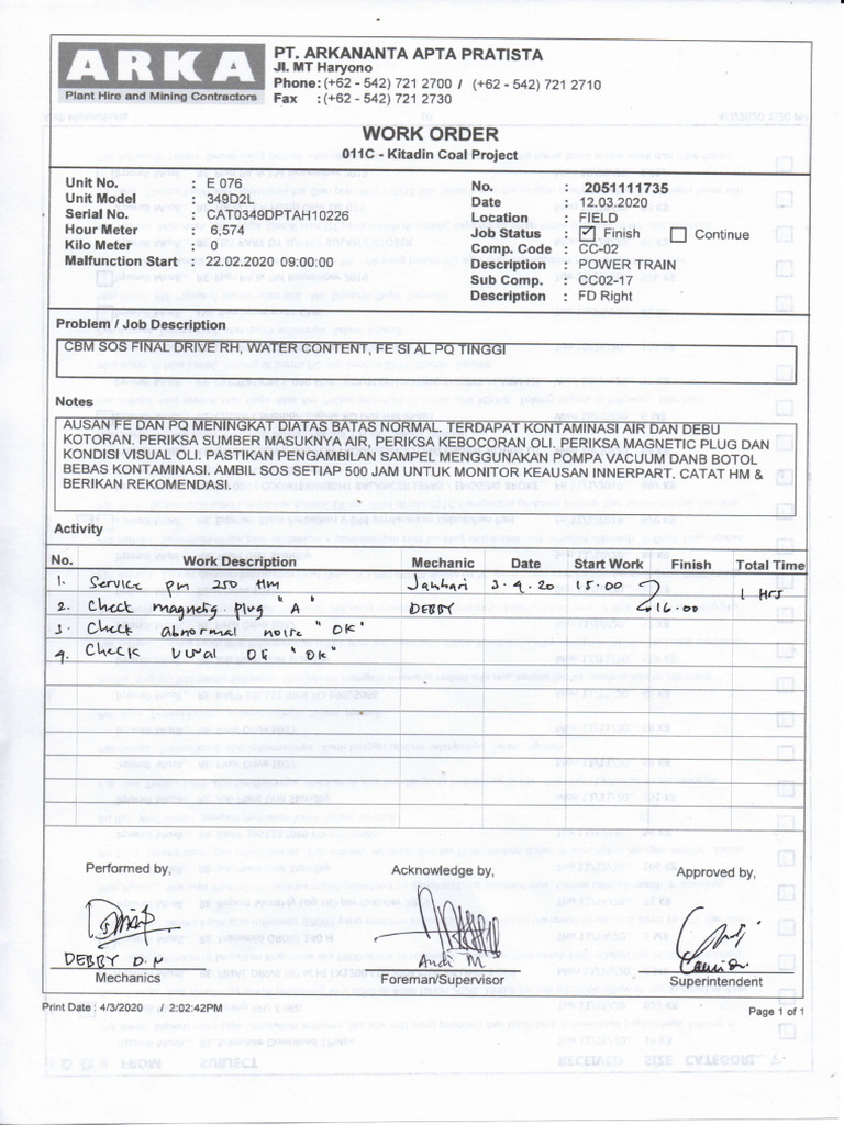 Wo CBM Final Drive RH e 076 | PDF