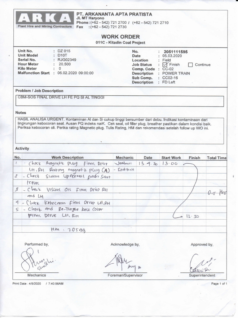 Wo CBM Final Drive LH DZ 015 | PDF