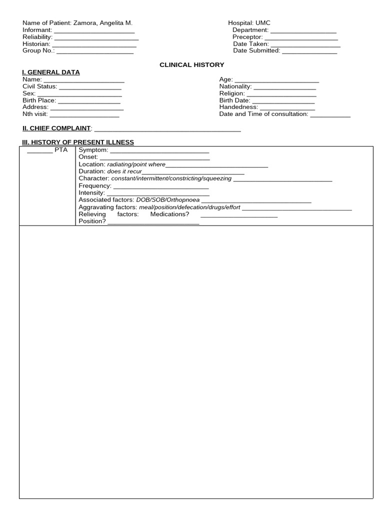 Commed Template Family Report 2 1 | PDF