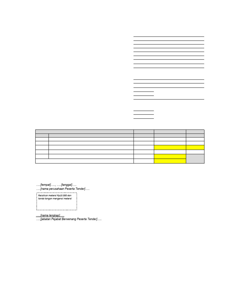 Surat Pernyataan TKDN | PDF