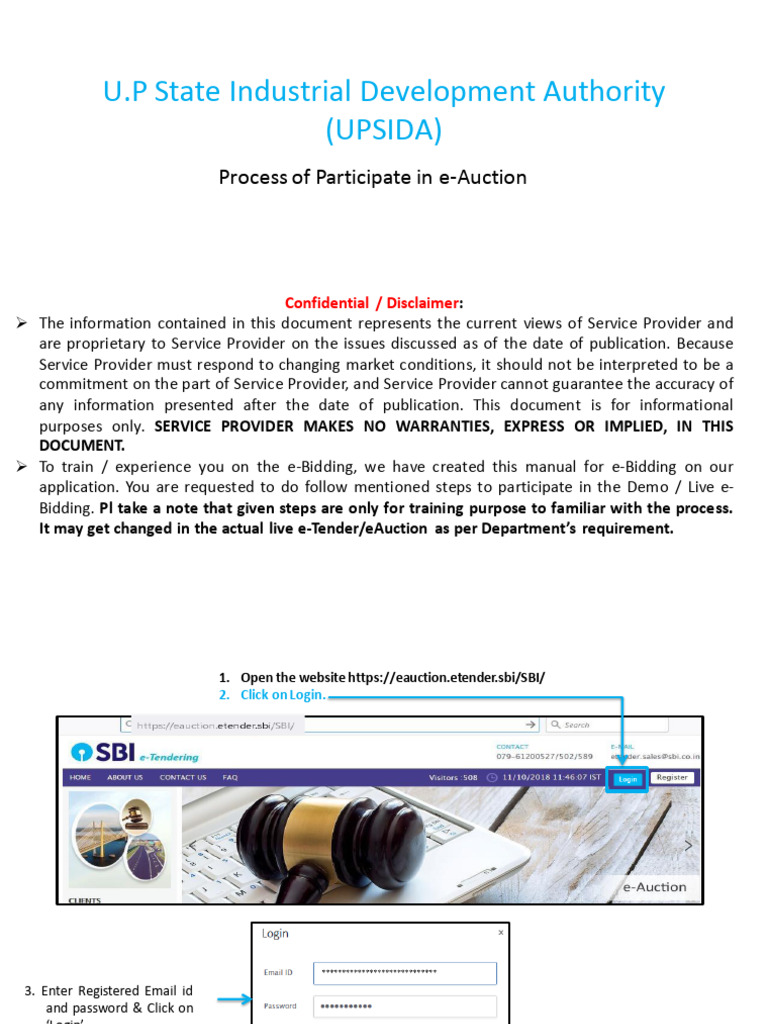 Ups i Dae Auction Process for Bidder | PDF | Auction