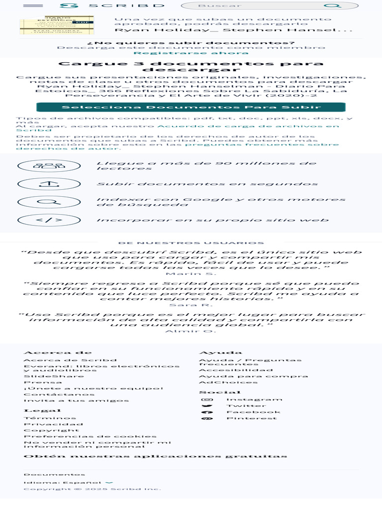 Suba Un Documento Scribd | PDF | Scribd | Facebook