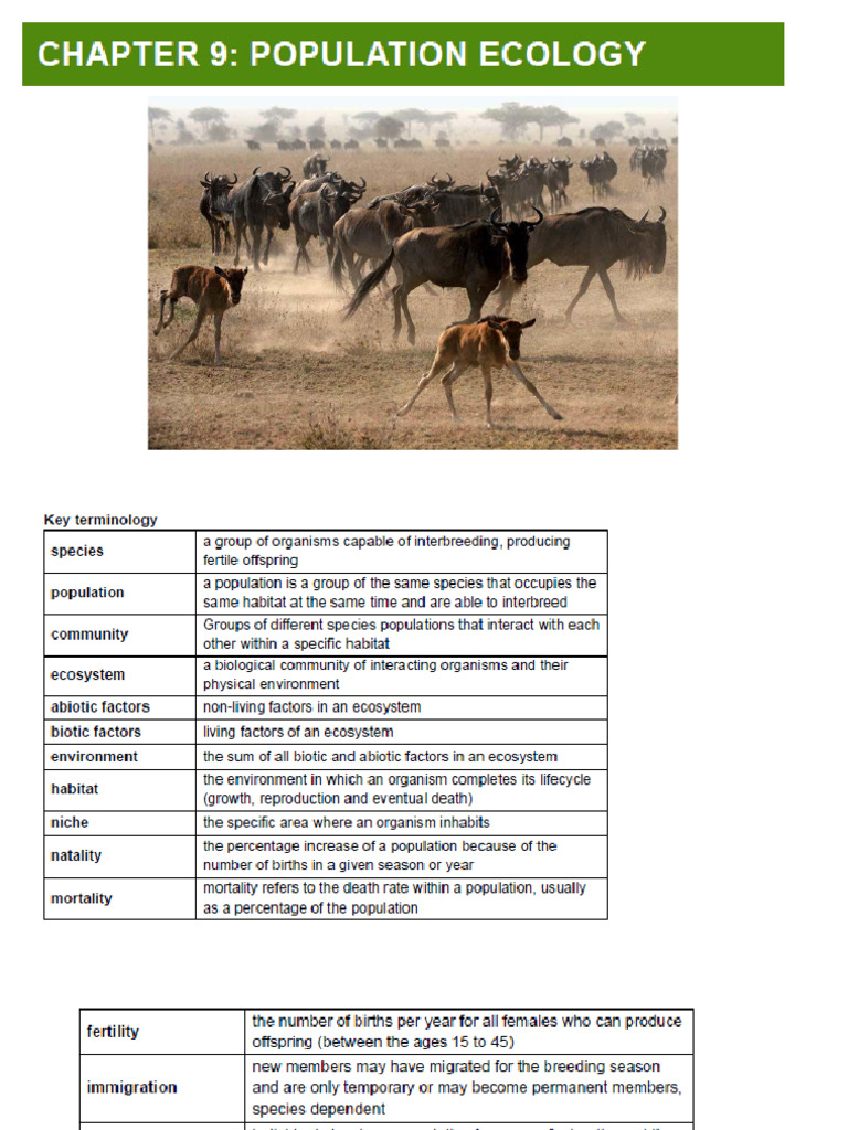 Population Ecology New | PDF
