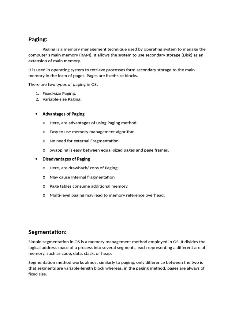 Opearitng System Notes - 021709 | PDF | Thread (Computing) | Computer ...