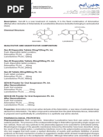 ARTEMETHER Injectable - MSF Medical Guidelines | PDF | Dose (Biochemistry) | Chemistry